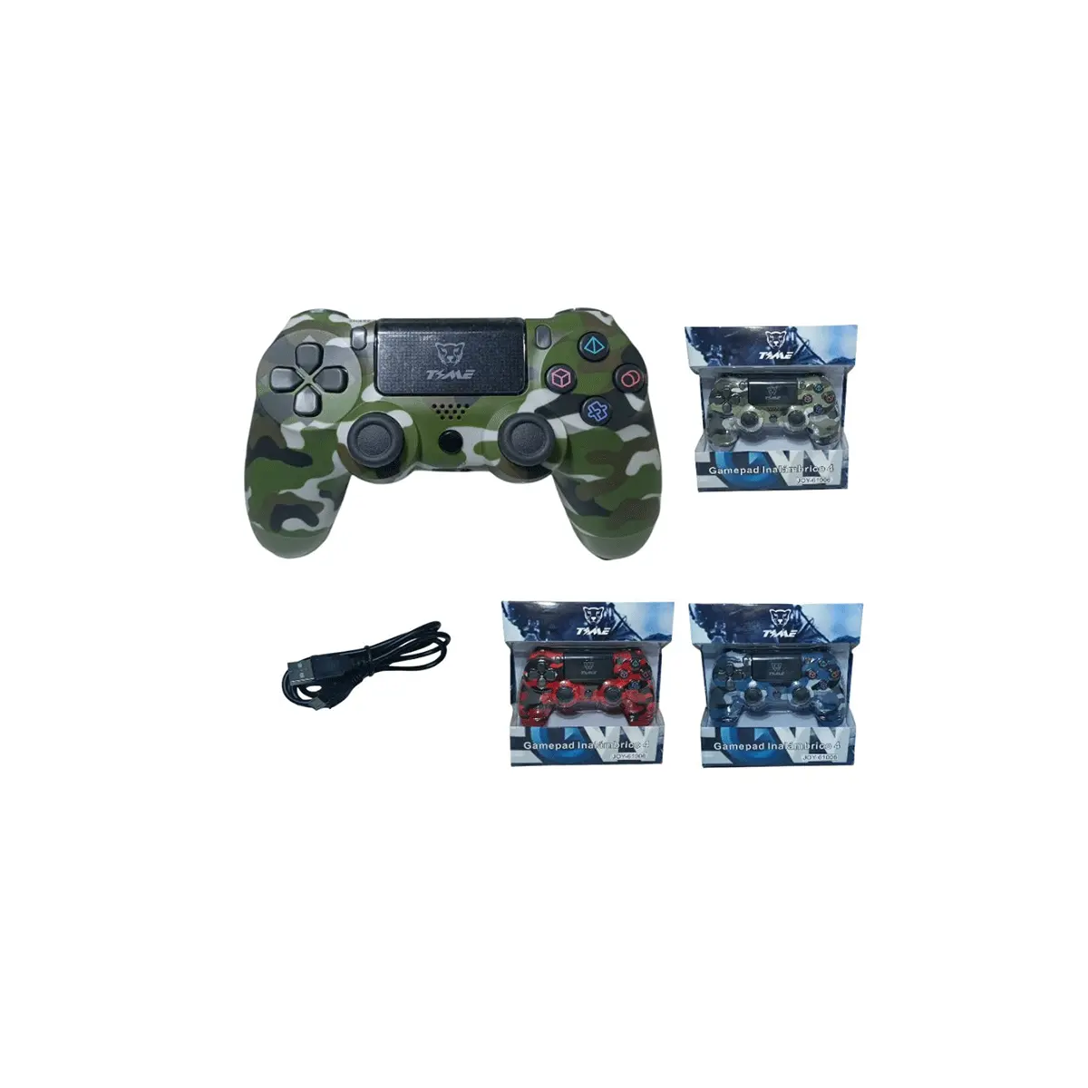 Joystick PS4 Time Inalambrico Camuflado JOY-61006